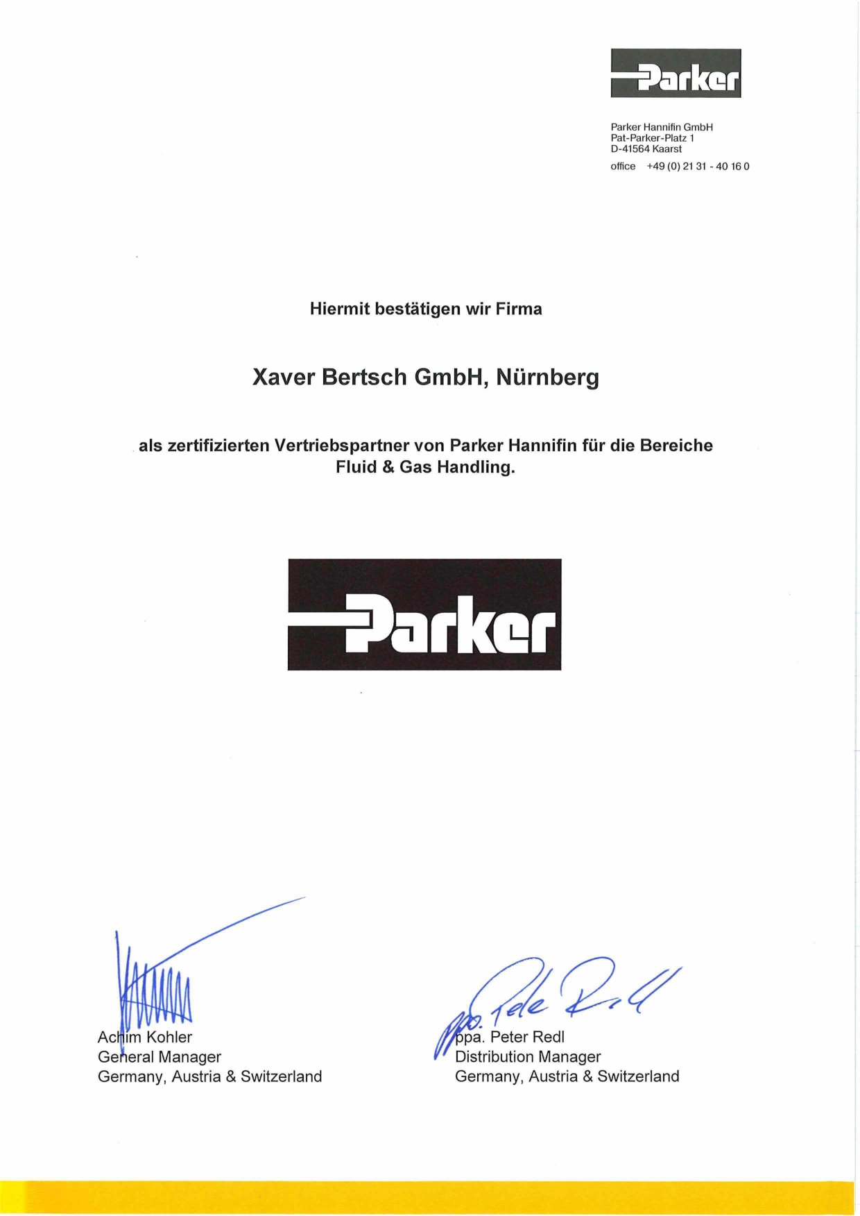 Parker Hannifin | XB Industrietechnik